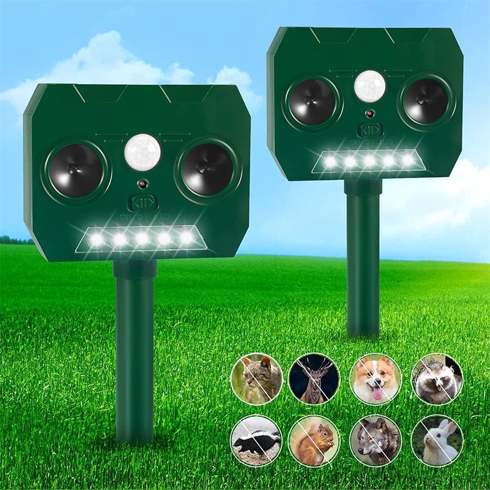 Onemayship Outdoor Solar Animal Deterrent, Motion Activated, Waterproof ...