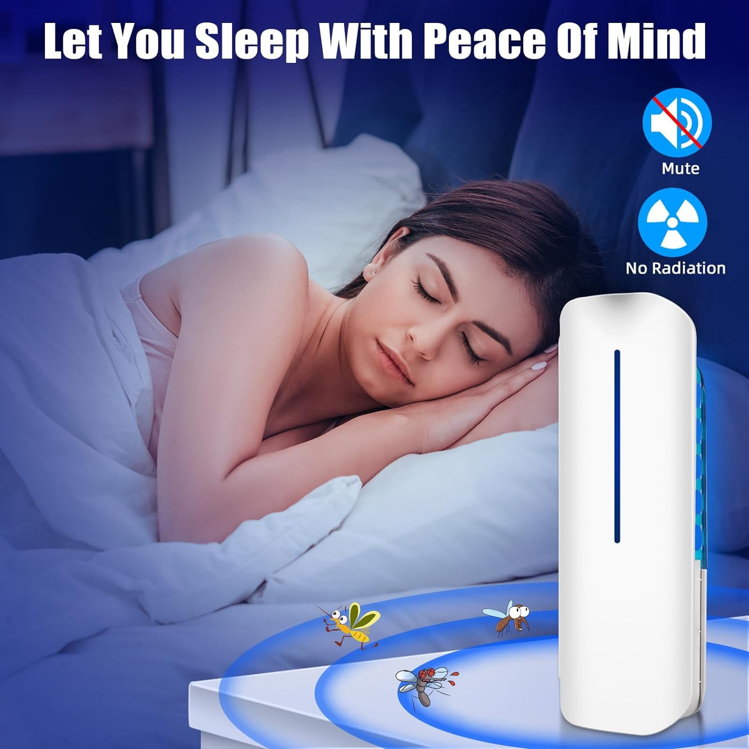 Onemayship Plug-in Mosquito Killer Lamp Indoor Bug Trap Blue Light ...