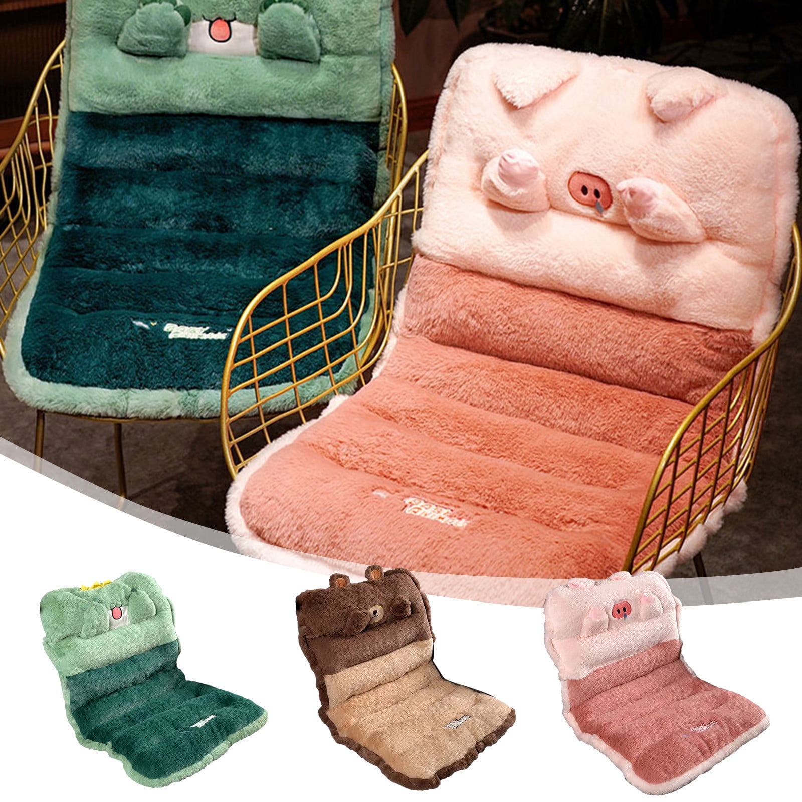 Onepiece Seat Cushion, Office Long Sitting Chair Pad, Thickened ...