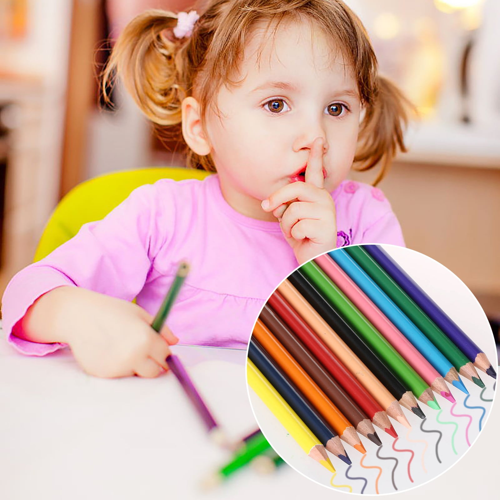 Oneshit 12 Color Colored Pencils for Kids Clearance Pencils Set Sketch ...