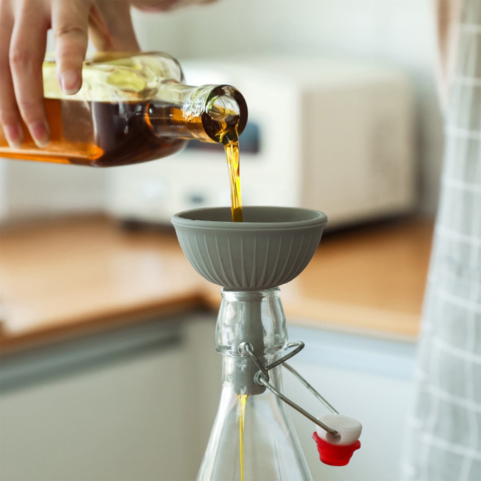 Oneshit All Purpose Silica Gel Funnel Funnels For Kitchen Use Filling ...