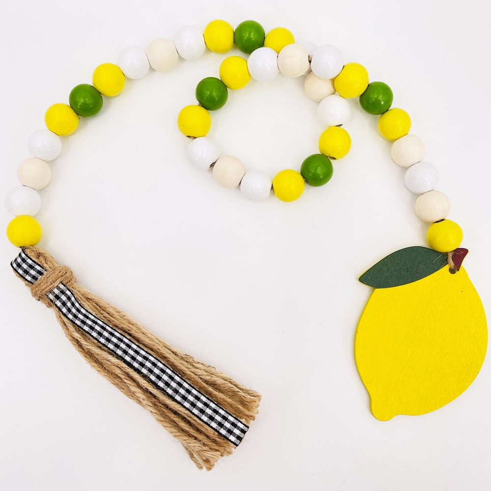 Oneshit Decoration Ornaments Clearance Summer Lemon Wood Bead String ... Oneshit Decoration Ornaments Clearance Summer Lemon Wood Bead String ...