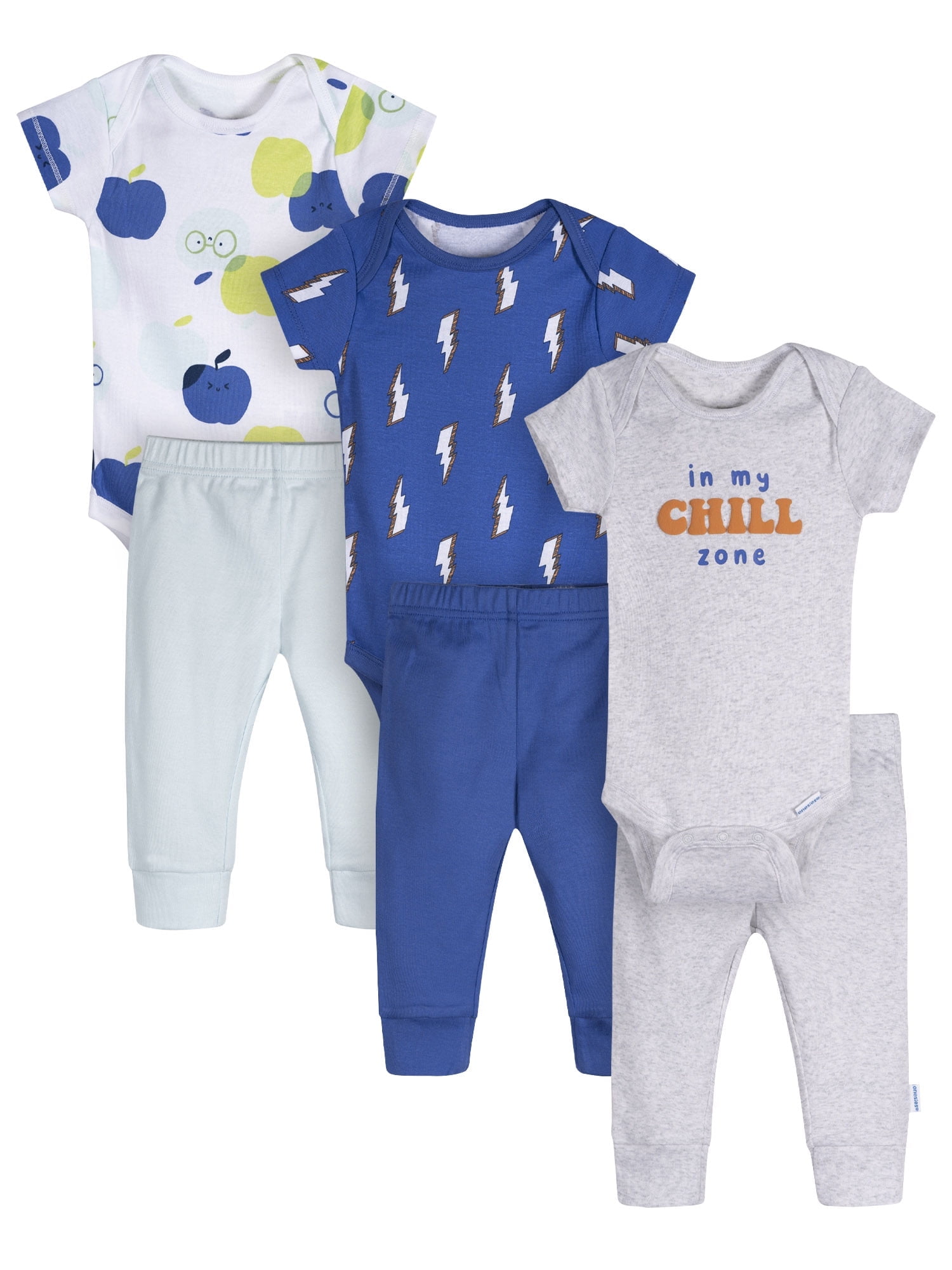 Onesies Brand Baby Boys Bodysuits & Pants Set, 6-Piece Outfit Set ...