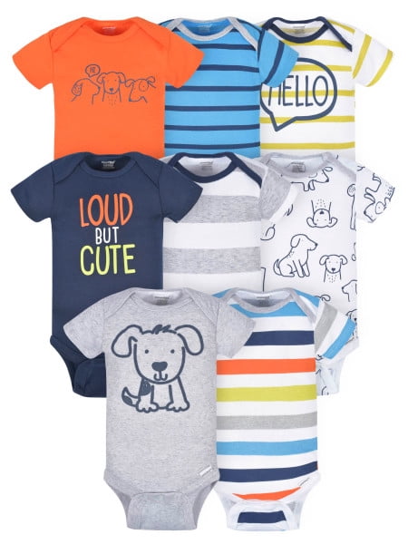 Onesies, Baby Boy Bodysuits, 8-Pack, Sizes Newborn - 12 Months ...