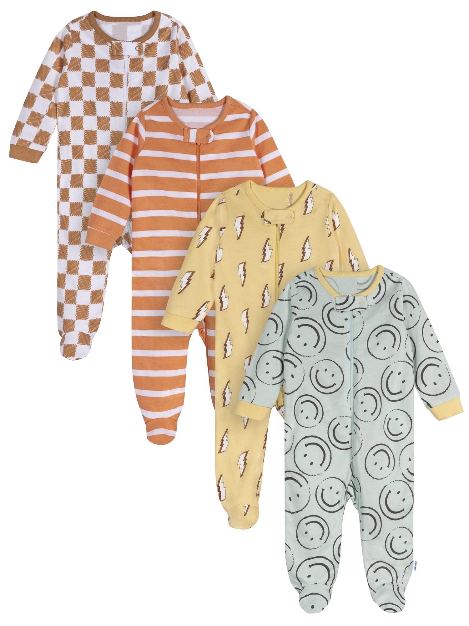 Onesies Brand Baby Boy Sleep ´N Play Footed Pajamas, 4-Pack, Sizes ...