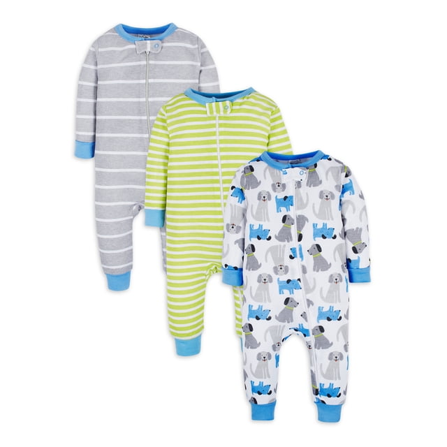 Onesies Brand Baby & Toddler Boy Snug Fit Footless Cotton Pajamas, 3 ...