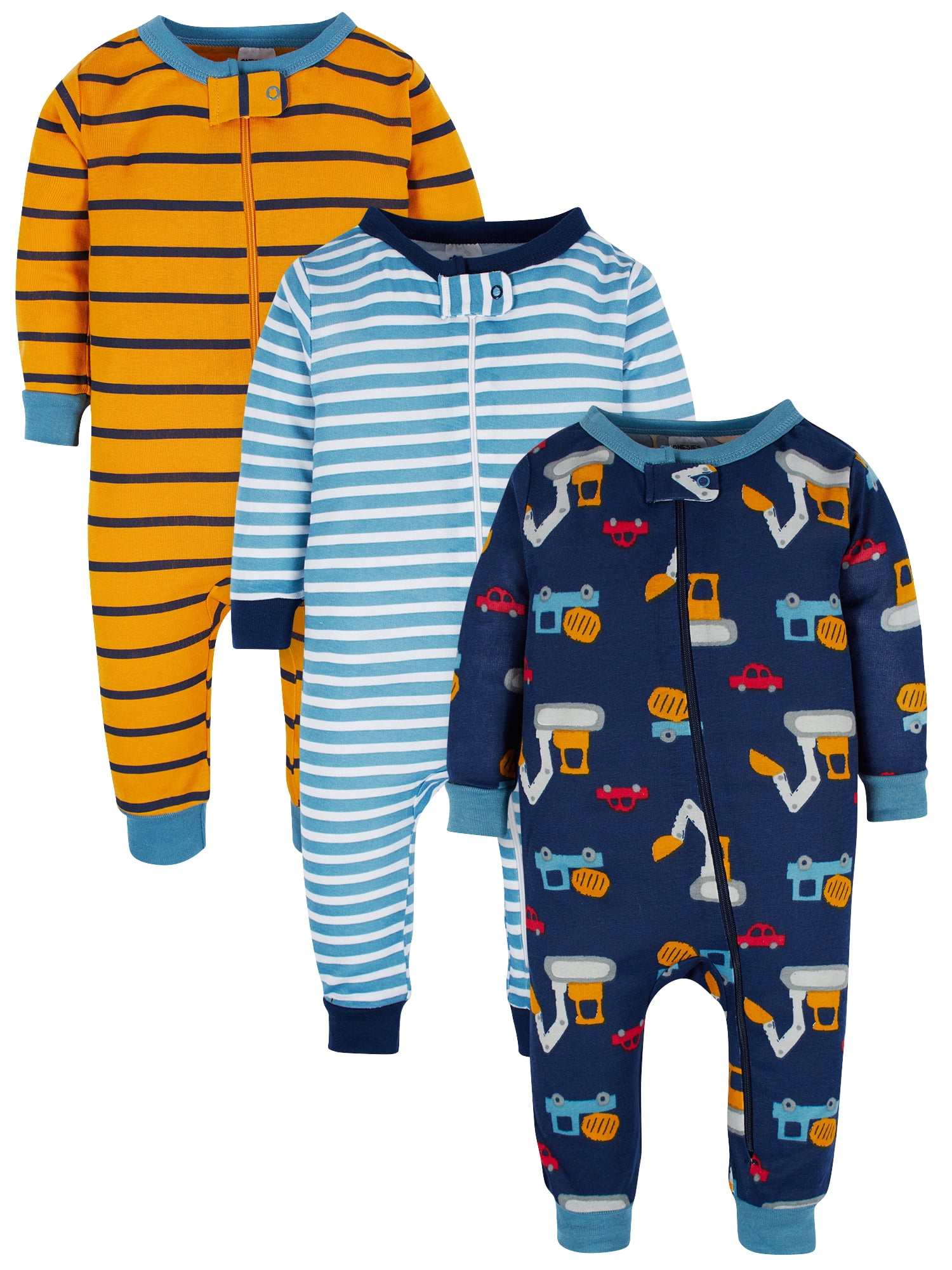 Onesies Brand Baby & Toddler Neutral Snug Fit Footless Cotton Pajamas ...