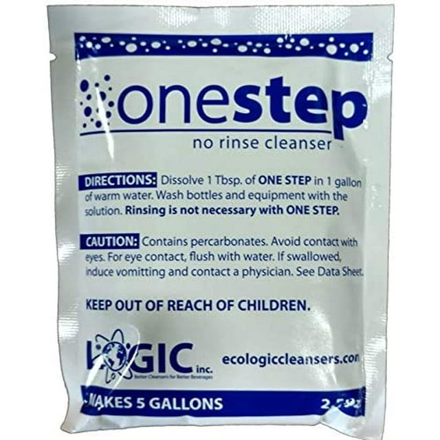 Onestep No Rinse Cleanser 2.5oz Pack One Step Environmentally Friendly ...