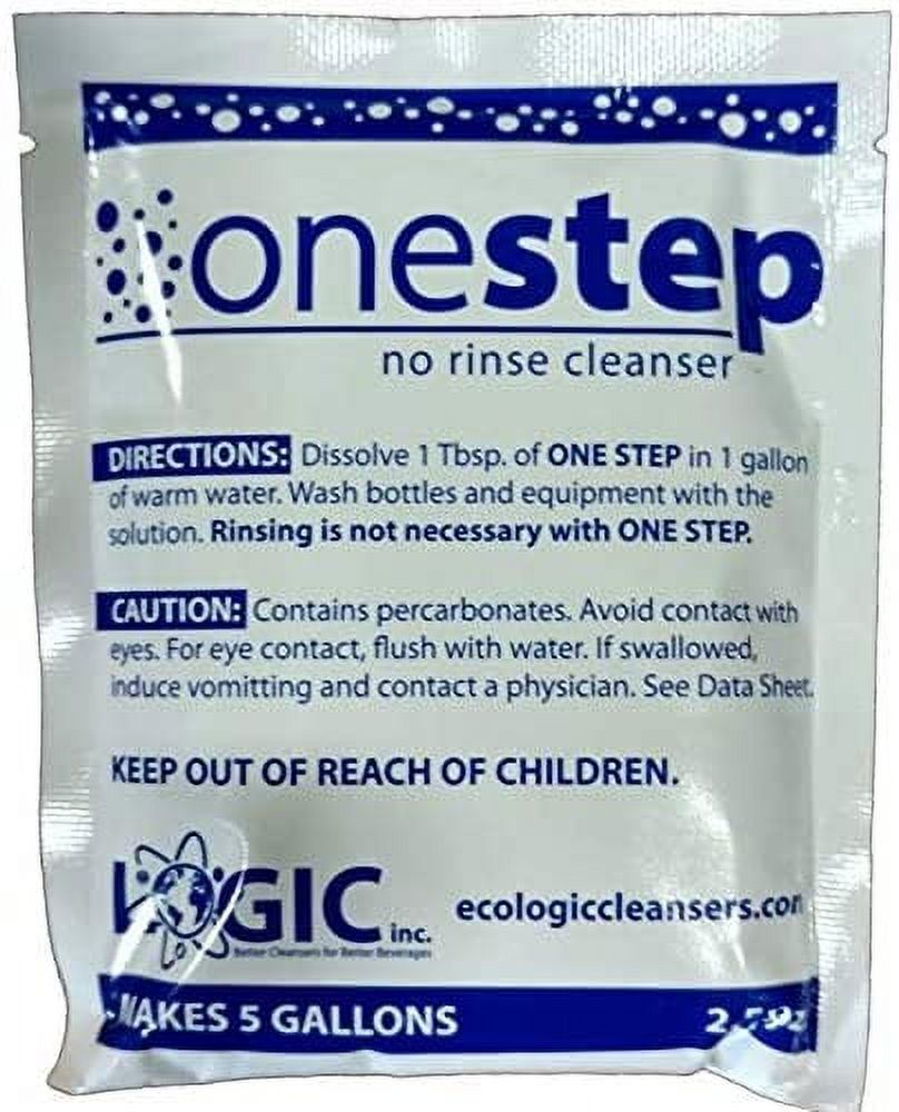 Onestep No Rinse Cleanser 2.5oz Pack One Step Environmentally Friendly ...