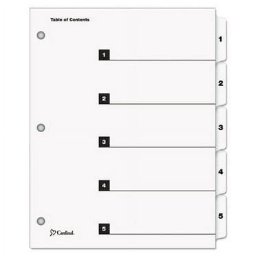 File & Folder Dividers, 3 Count, Red/Blue/Black - Walmart.com