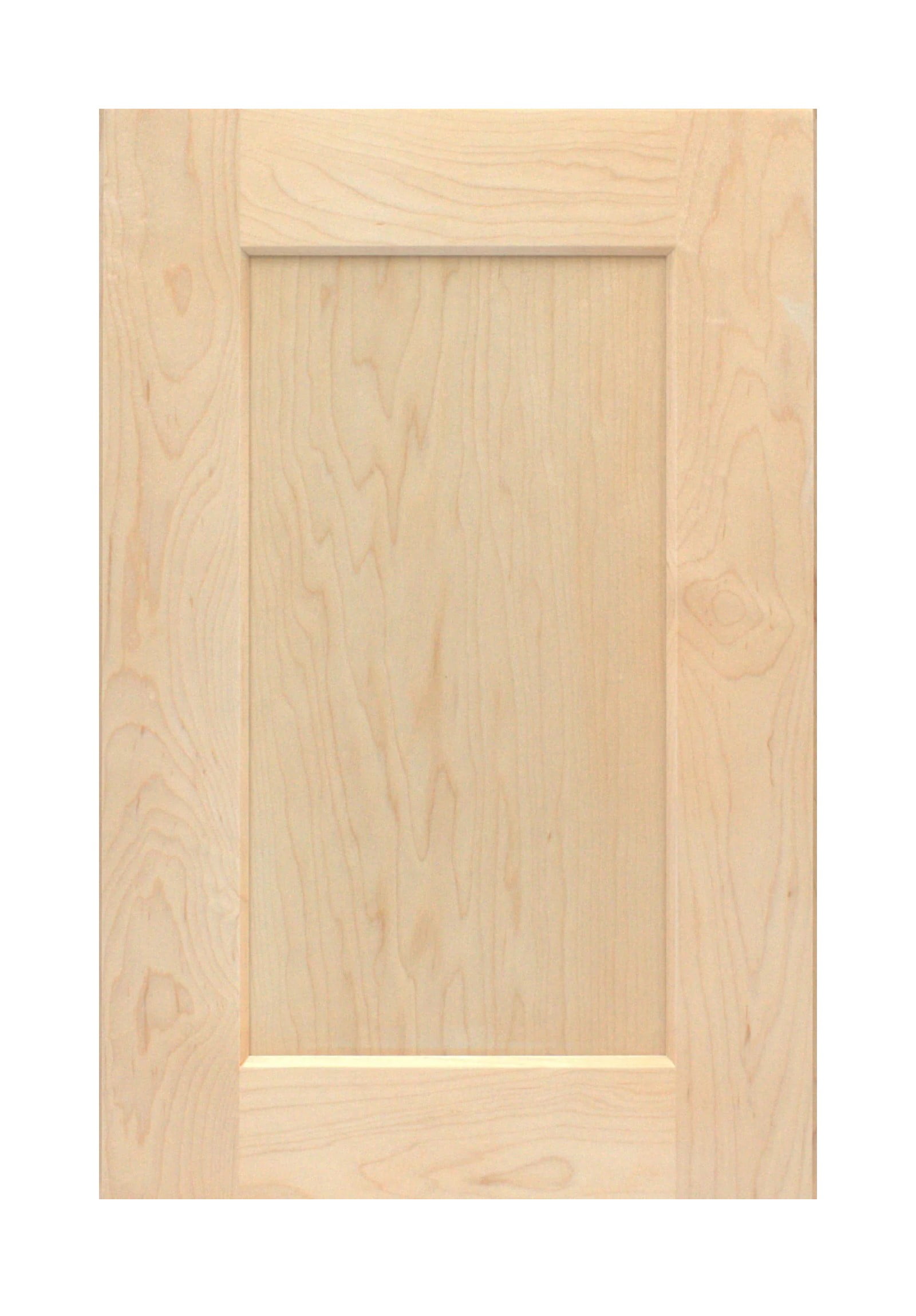 Onestock Unfinished Maple Kitchen Cabinet Door Replacement, Shaker - 14 ...