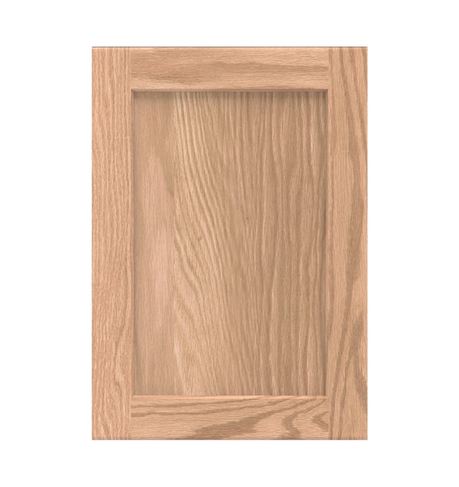 Onestock Unfinished Oak Cabinet Door, Shaker Style - 14.5W x 29H ...