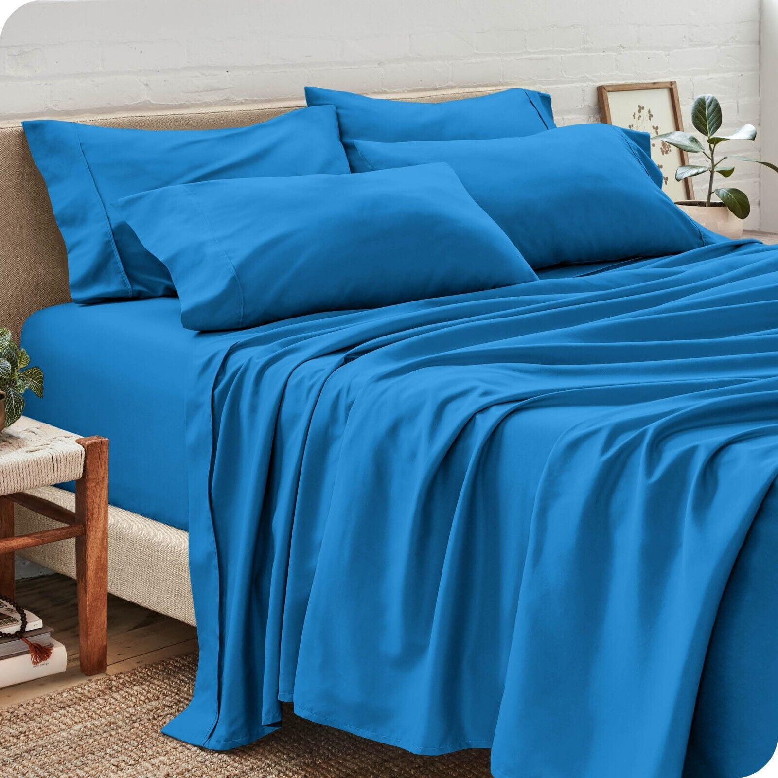 Ultra-Soft Microfiber Sheet Set - With Bonus Pillowcases - Walmart.com