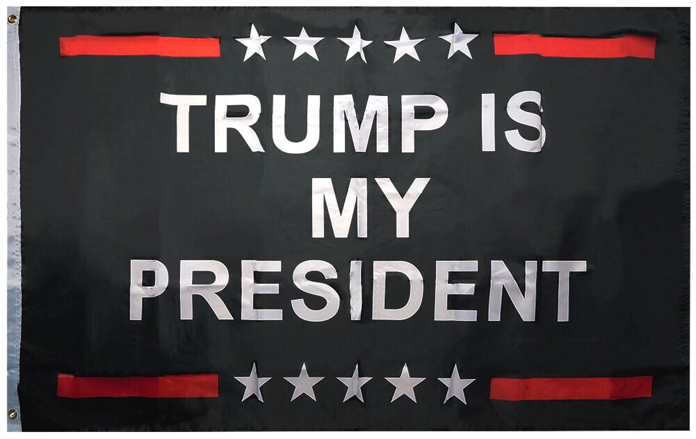 3X5 Trump Is My President Black Premium 3'x5' 68D Woven Poly Nylon Flag ...