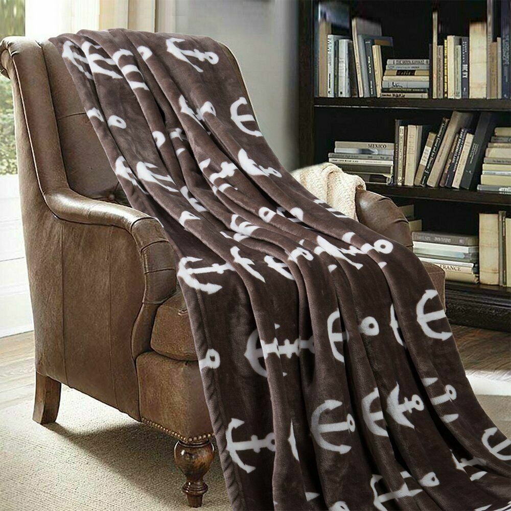 Super Soft Light Weight Coral Fleece Warm Throw Blanket for Couch/Sofa ...