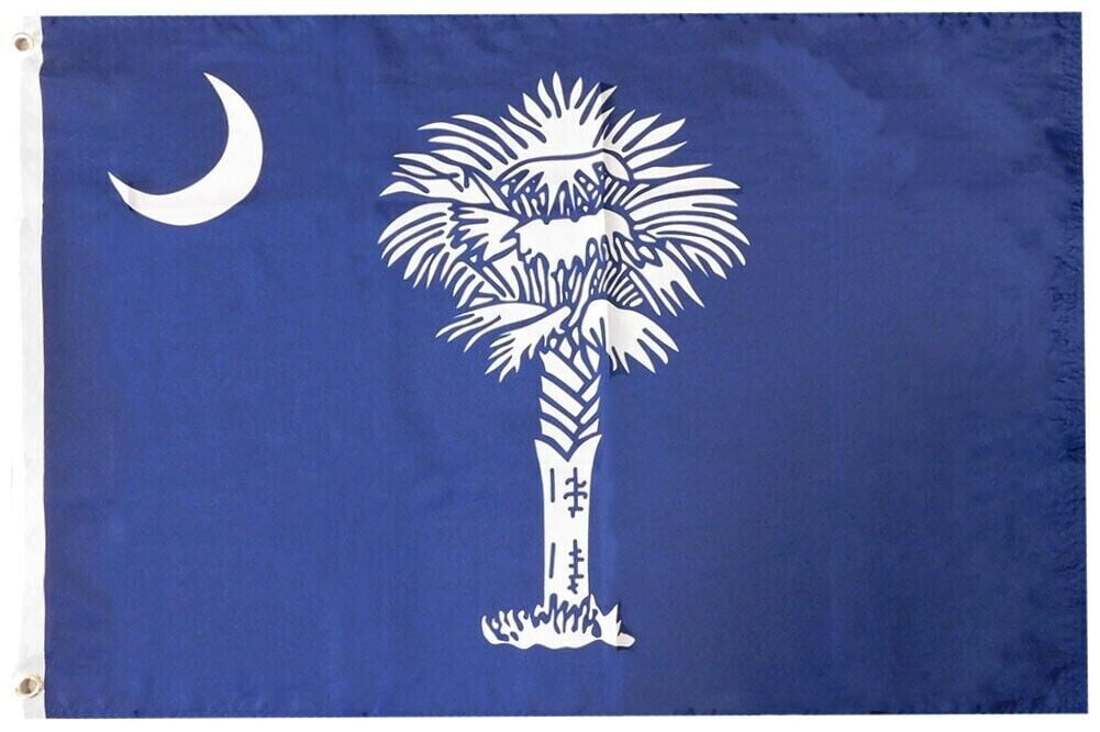 4x6 South Carolina SC State Blue & White 4'x6' 200D Rough Tex Nylon ...