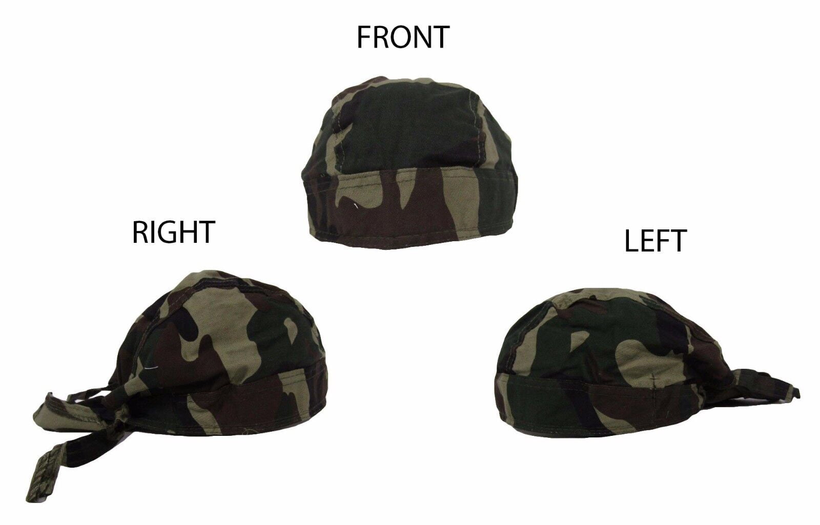 Woodland Camo Camouflage Do Rag Skull Cap Head Wrap - Walmart.com
