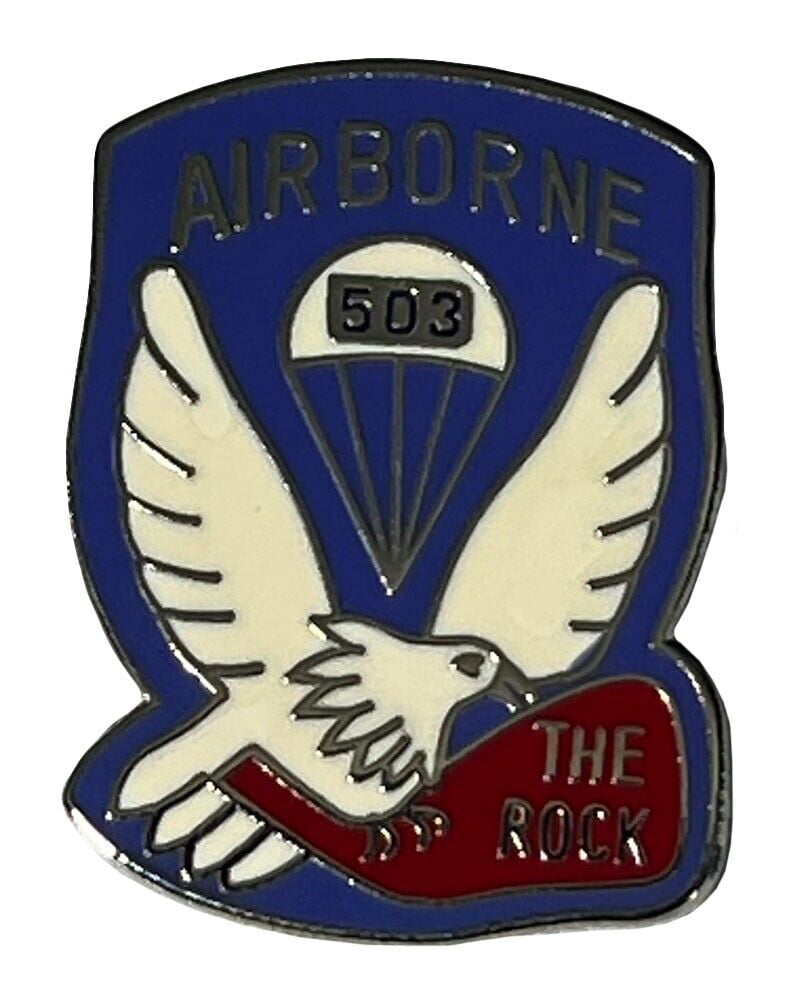 503rd Airborne Infantry The Rock Motorcycle Hat Cap Lapel Pin M-005 ...