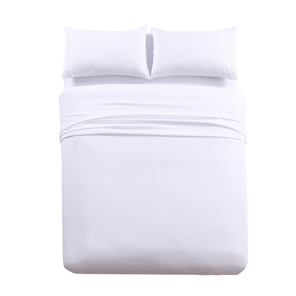 4 Piece Bed Sheet Set 2200 Serie Microfiber Comfort Deep Pocket Hotel ...