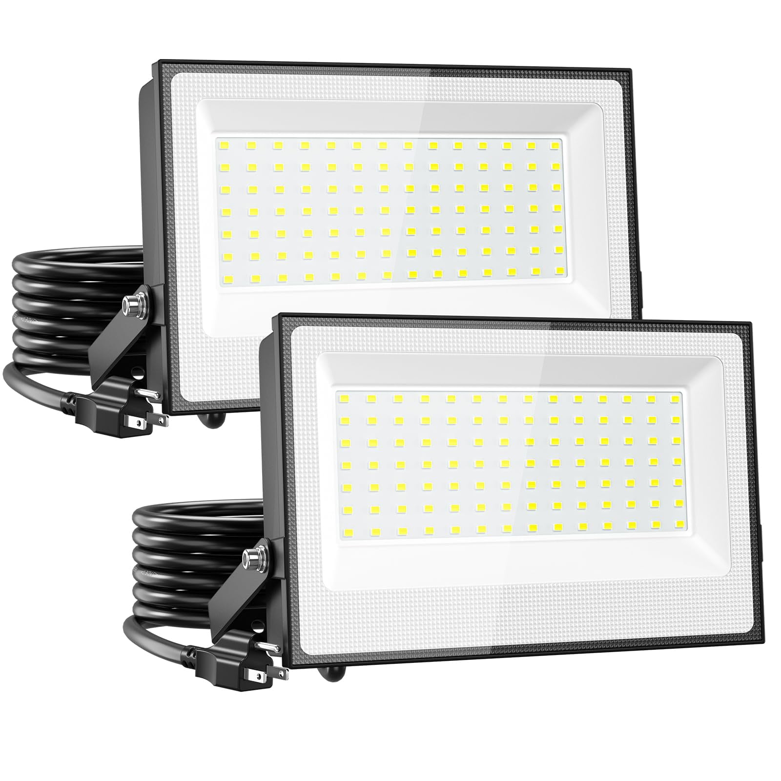 Onforu 100W Flood Lights Outdoor, 9000lm Bright LED Work Light with ...
