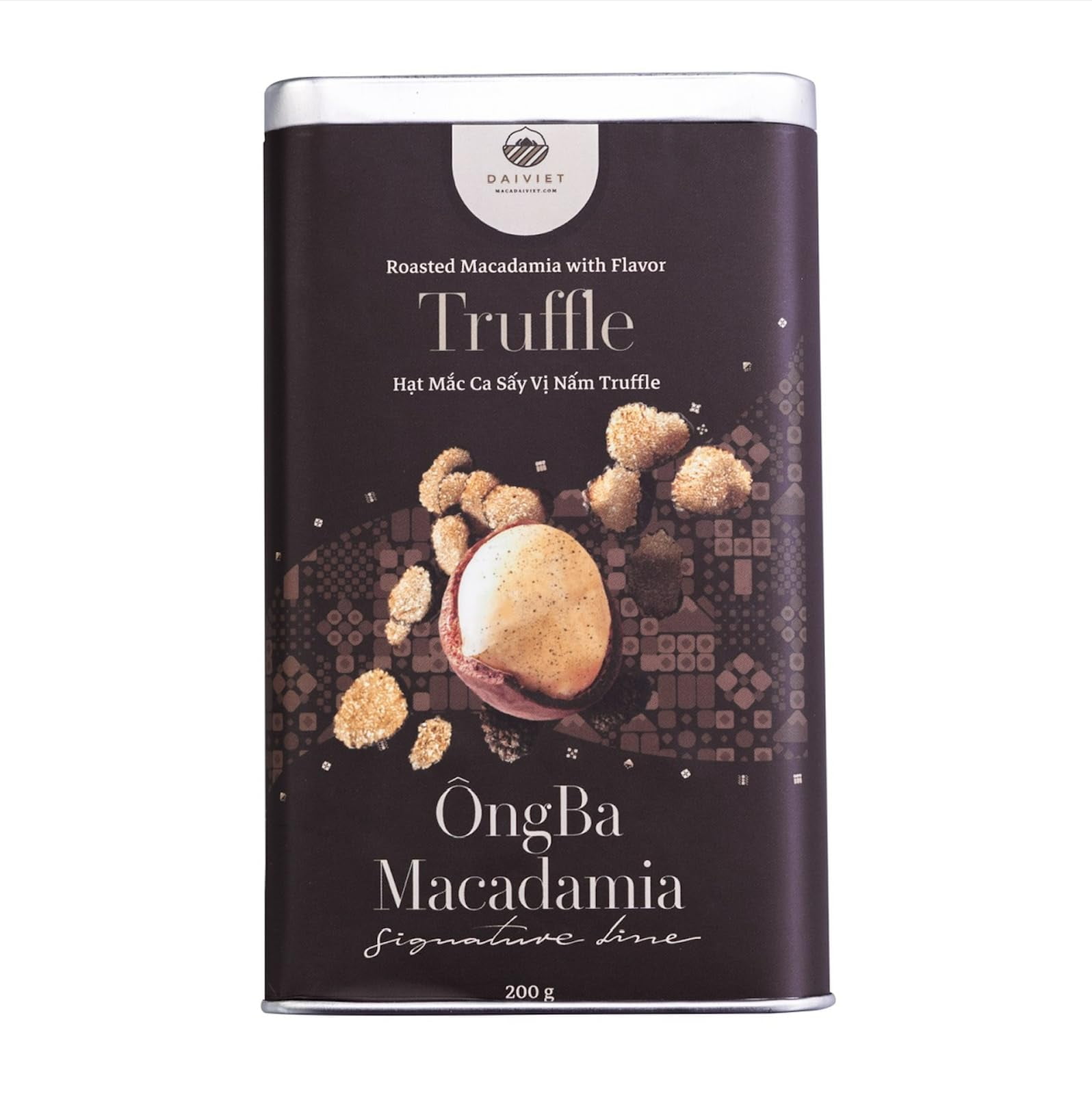 Ong Ba Premium Vietnamese DHF10 Roasted Macadamia Nuts, Truffle Flavored | 200g | 7 oz ...