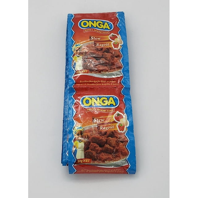 Onga Bouillon Powder for Flavorful Stews & Jollof Rice - 12 x 10gm ...