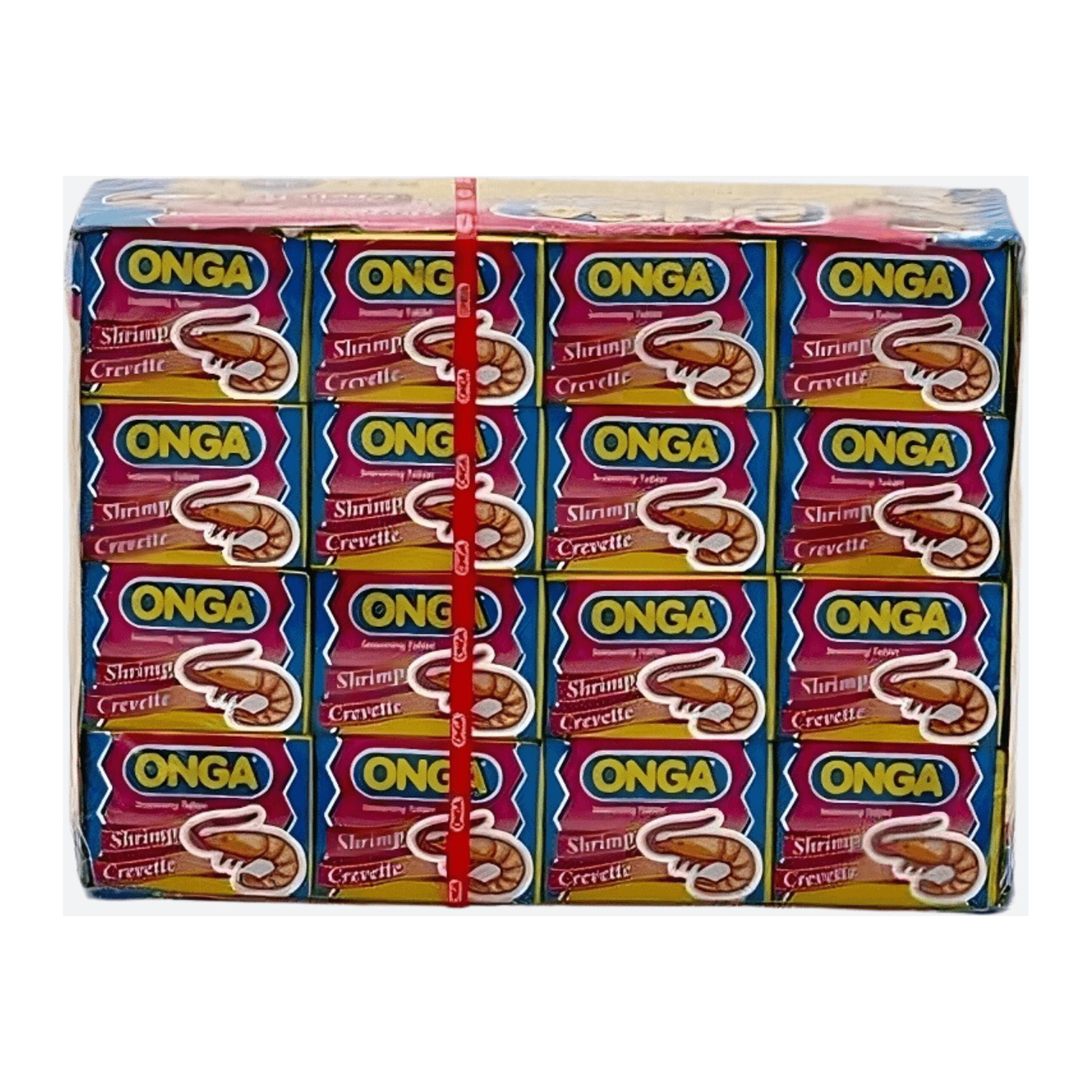 Onga Shrimp Crevette Seasoning Cubes-12g-Pack of 64-Elevate Your Culinary Creations with Rich ...
