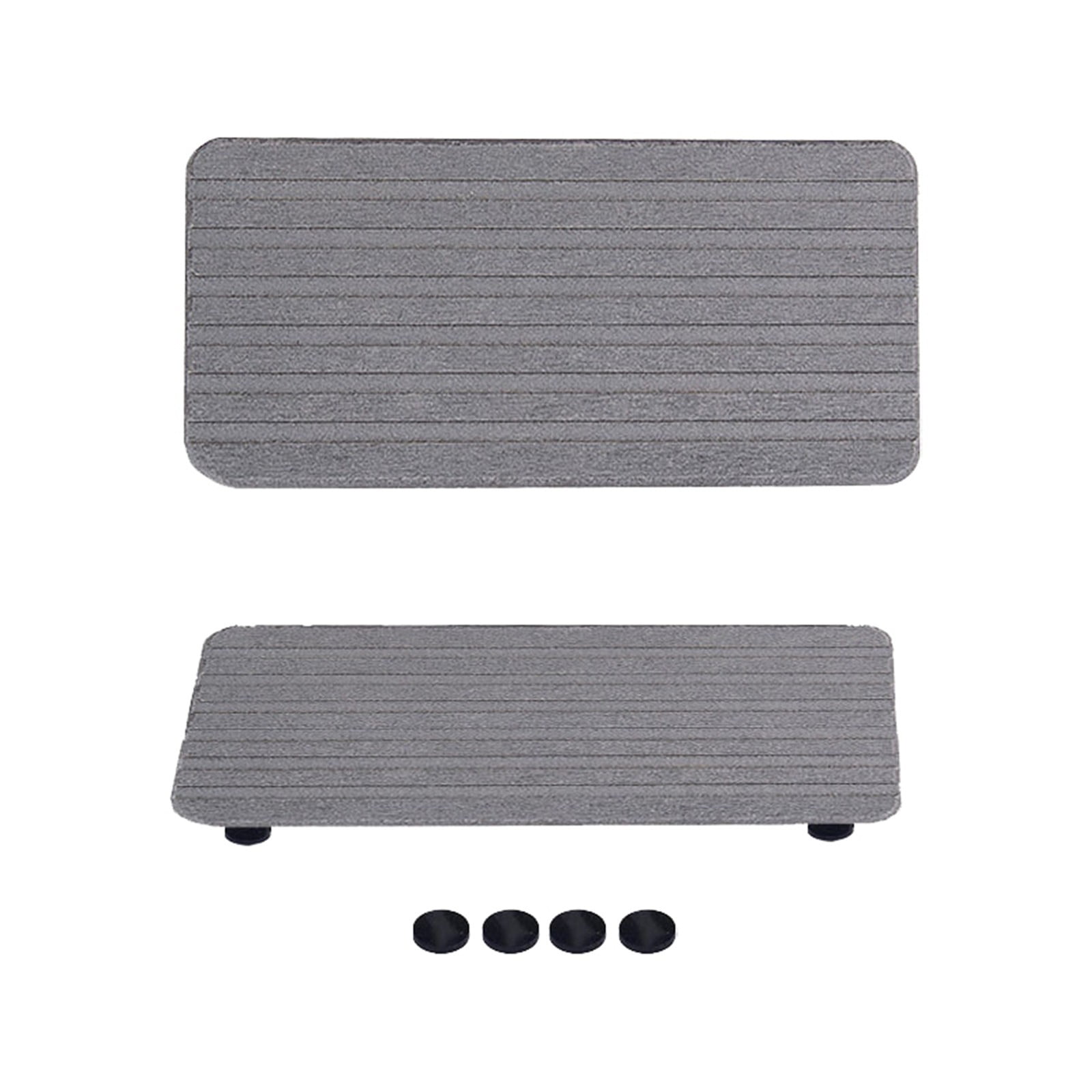 Ongmies 1 Pcs Water Absorbent Diatomite Drain Rack – Rectangle Grooved ...