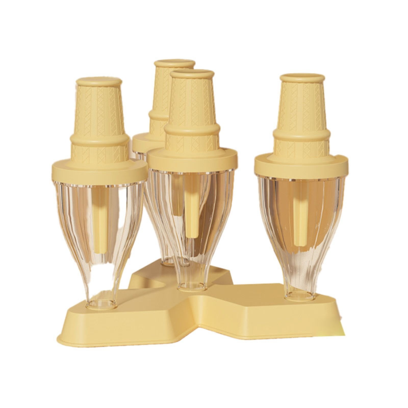 Ongmies 4-Pack Reusable Ice Trays | Bpa-Free with Drip Guard & Kid ...