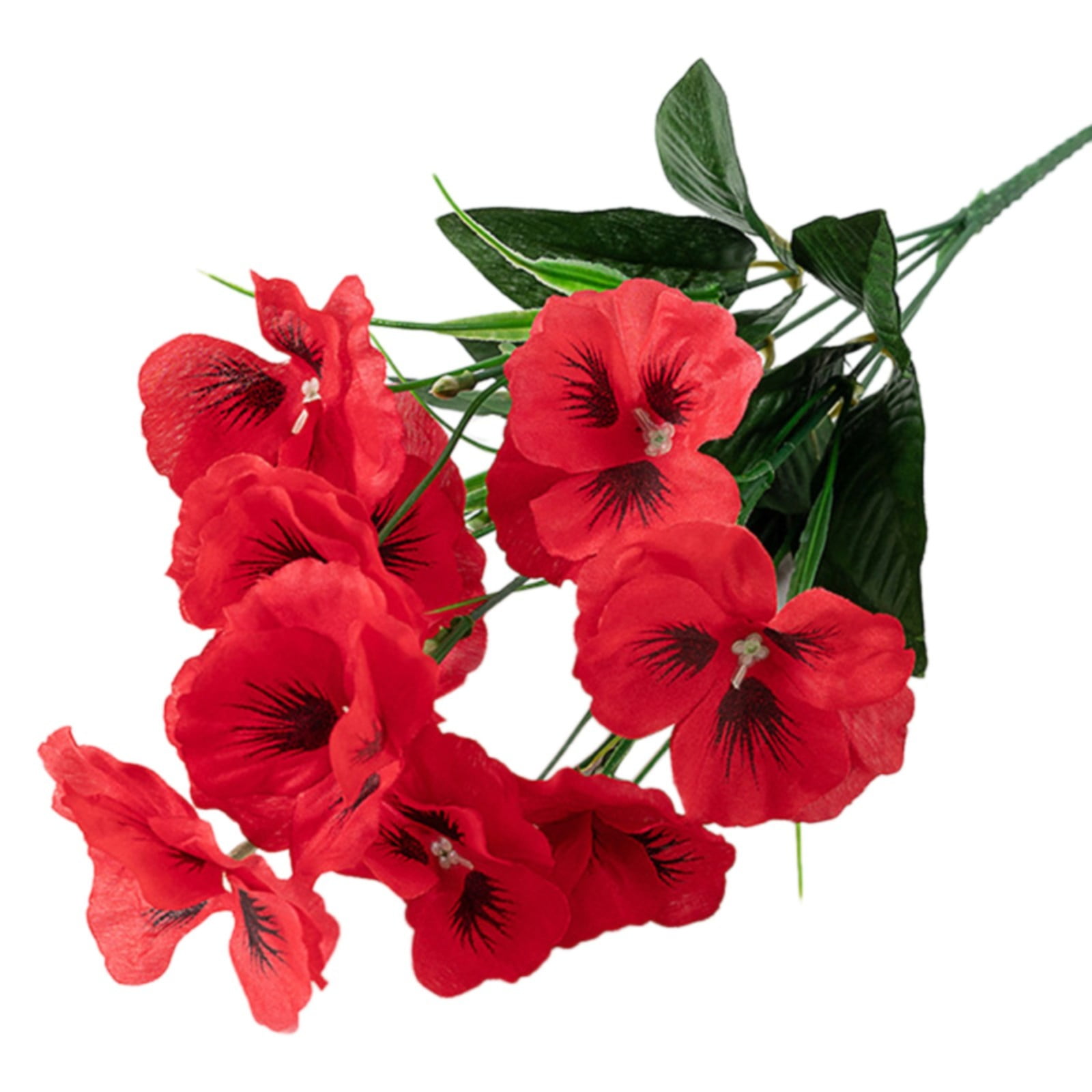 Ongmies Artificial Pansy Flowers – Small Purple African Wildflower ...