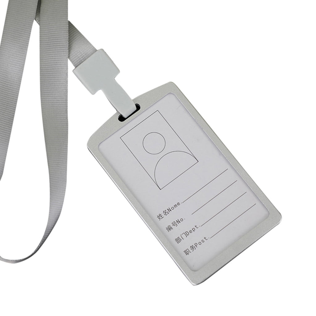 Ongmies Business Card Holder Clearance Aluminum Vertical ID Card Badge ...