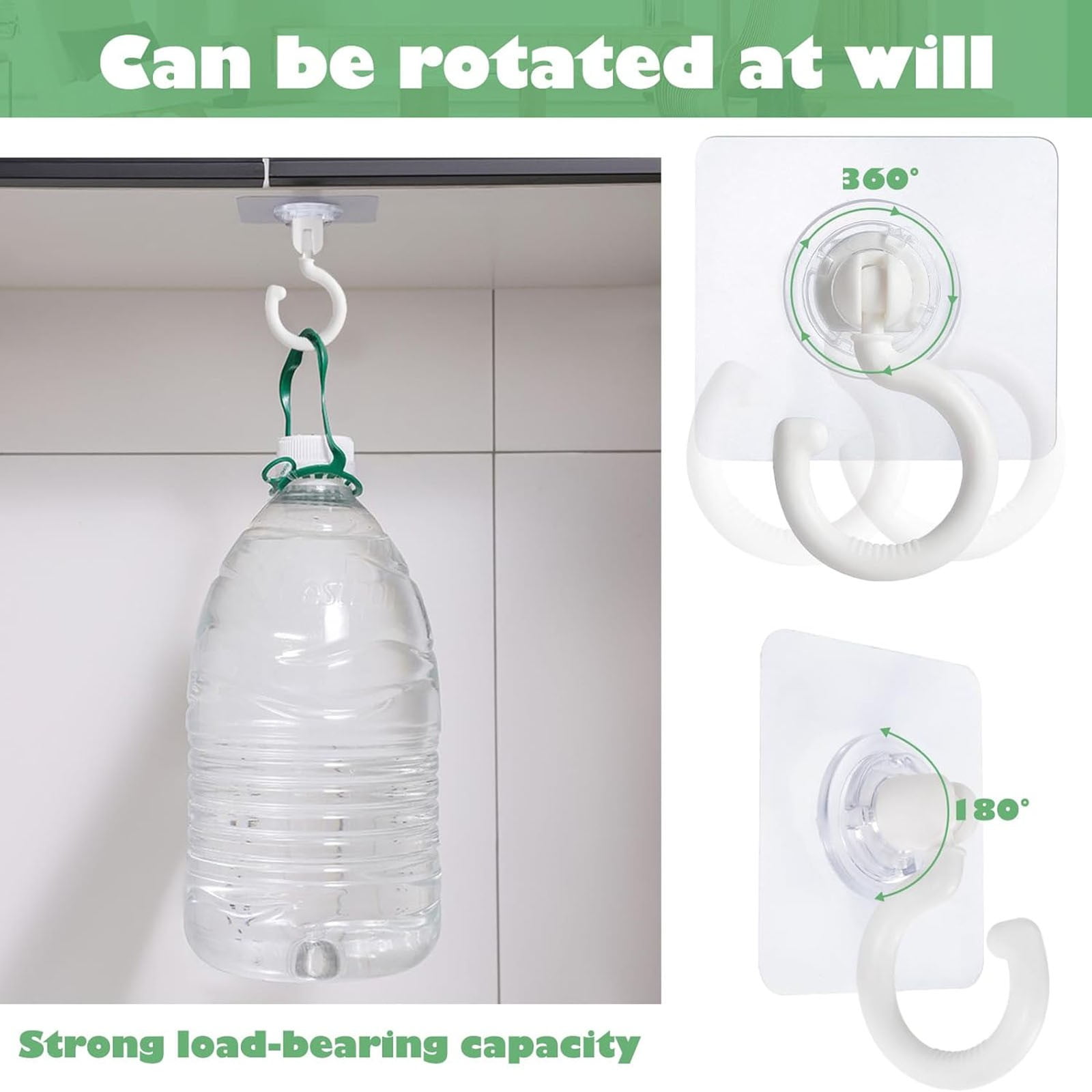 Ongmies Clearance Hooks 10 Adhesive Ceiling Hooks Sticky Hooks Clear ...