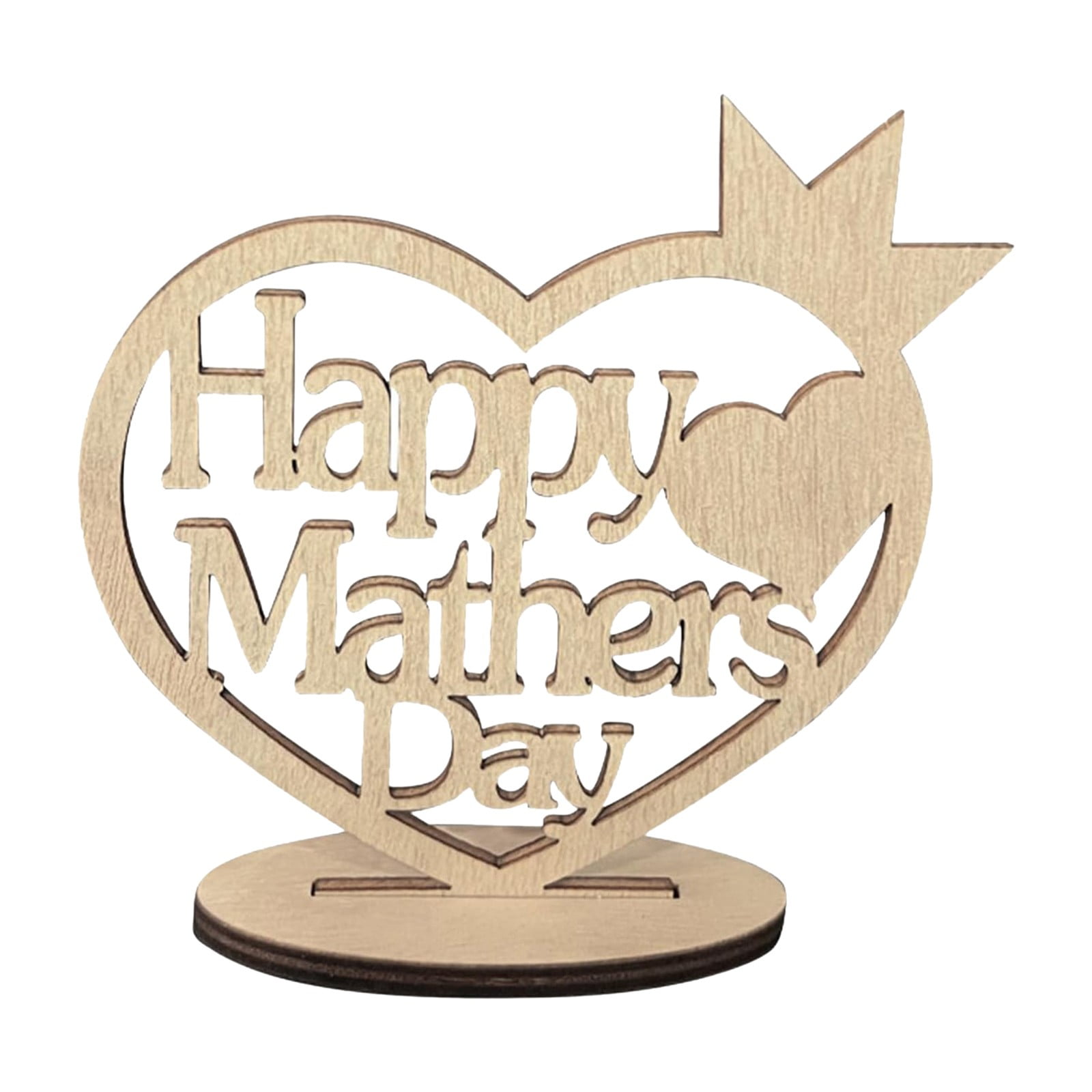 Ongmies Mother's Day Desktop Decoration – Diy Wooden Mum Cutouts with ...