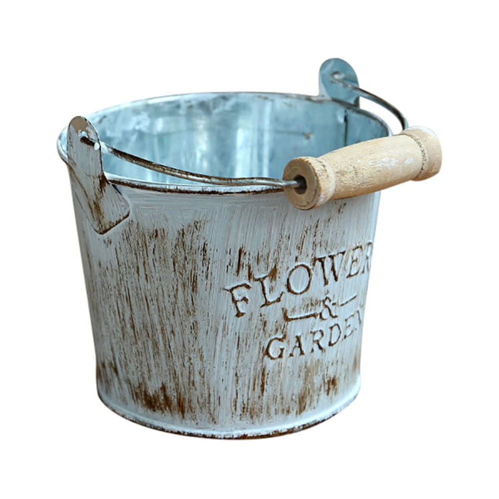Ongmies Plant Pots Clearance Vintage Metal Iron Keg Flower Pot Hanging ...