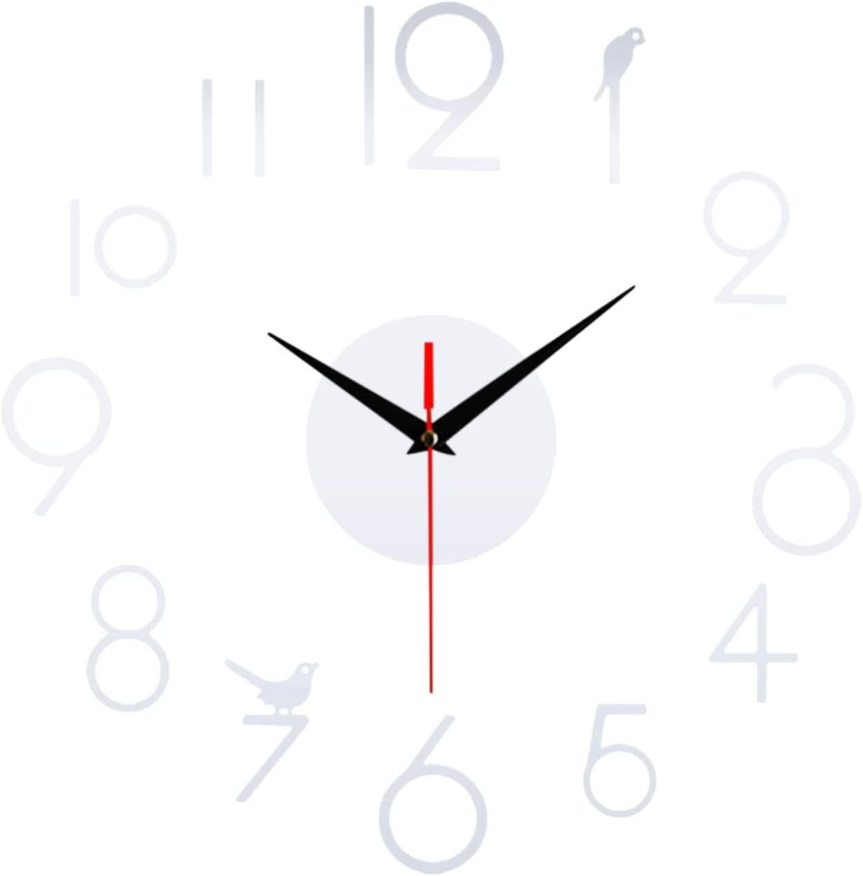 Ongmies Room Decor Clearance Gifts Frameless 3D Wall Clock Large Silent ...