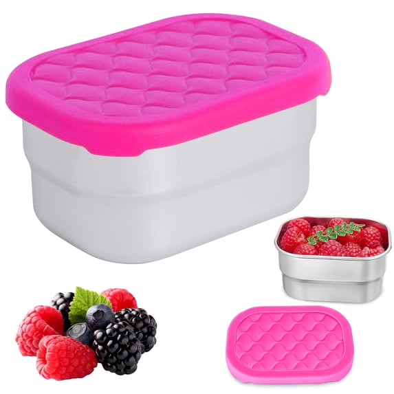 Ongmies Stainless Steel Snack Containers, Stackable Stainless Steel ...