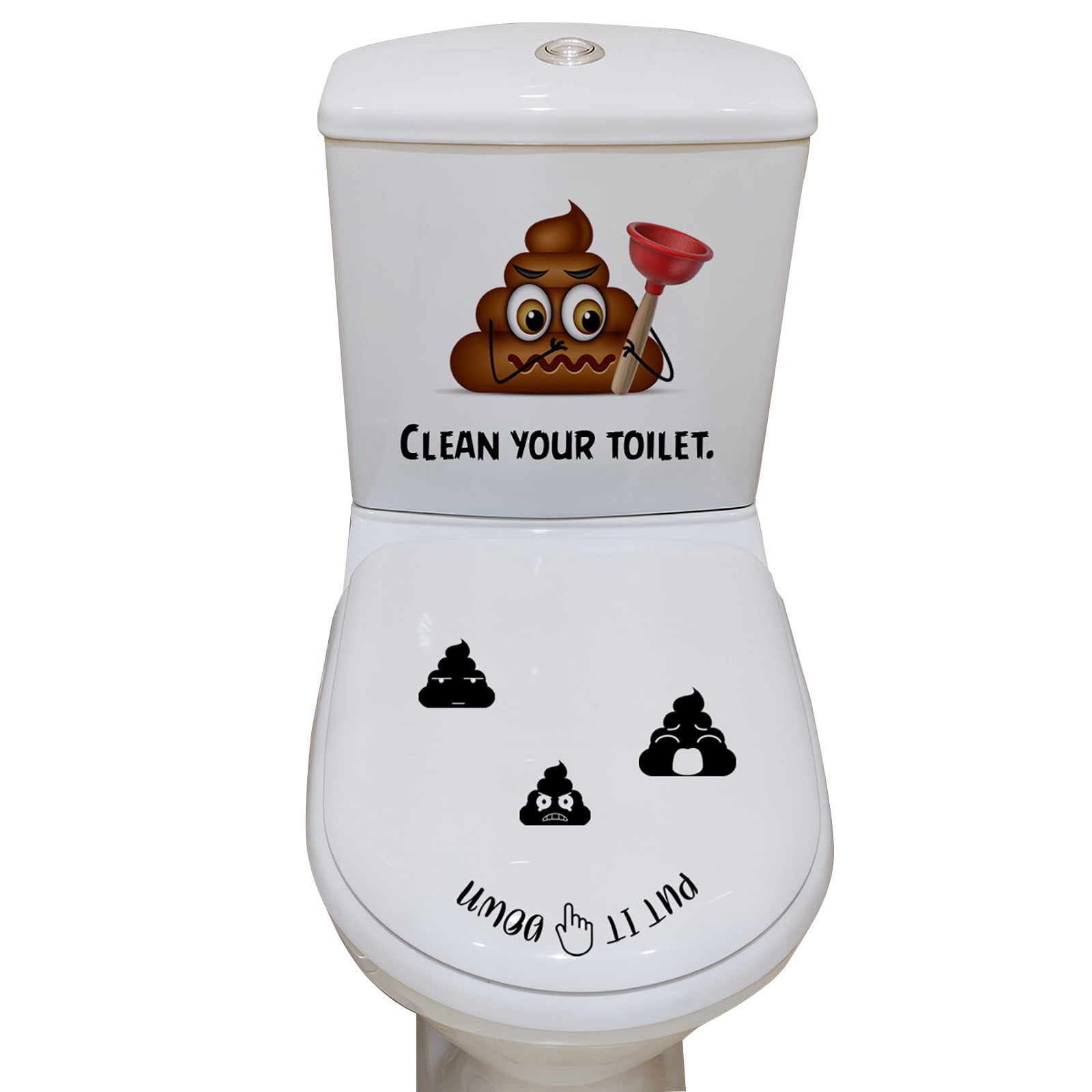 Ongmies Stickers Clearance Prank Stickers Clean Your Toilet Toilet ...