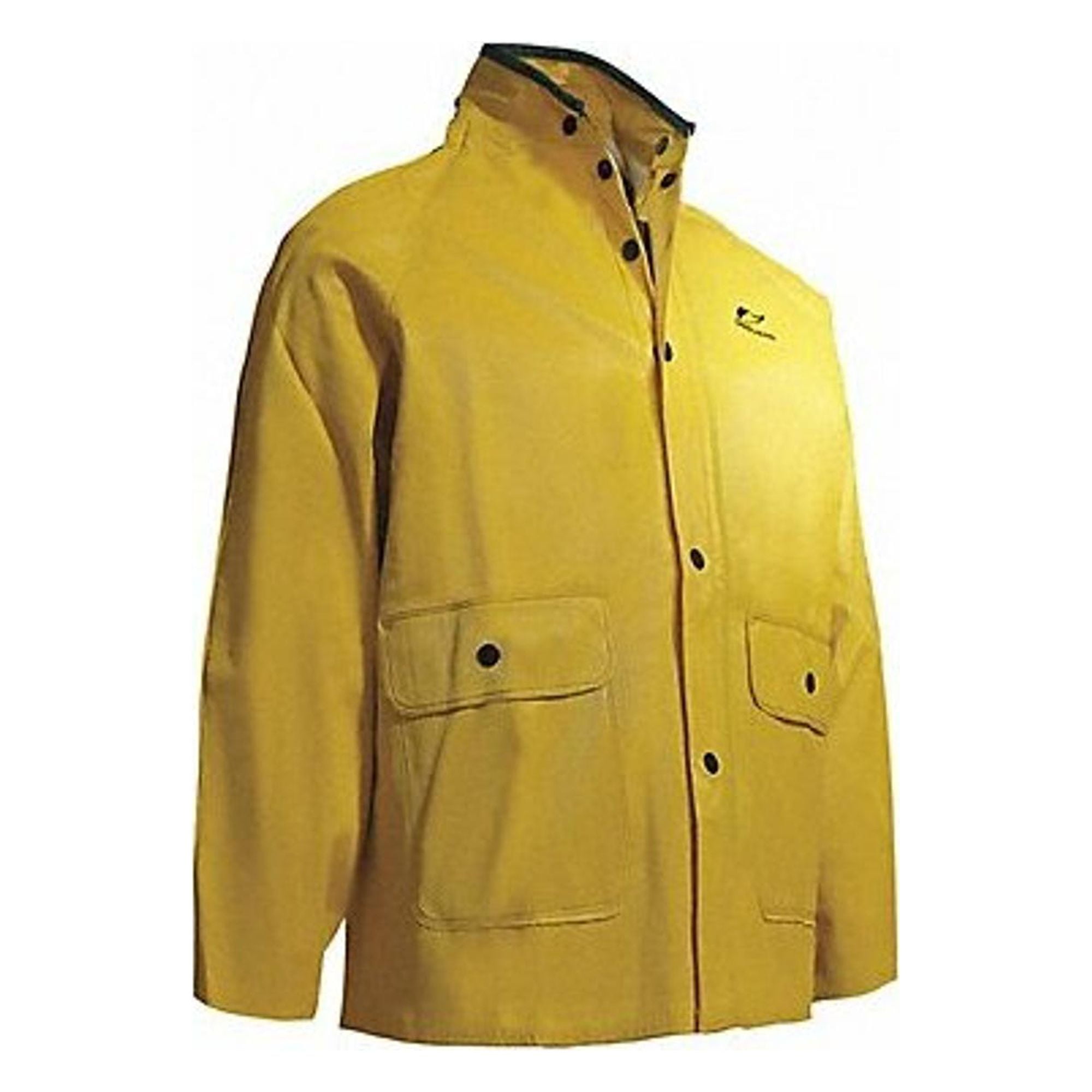 Onguard Collared Rain Jacket,Yelw,Ribbed PVC,M 7603200 - Walmart.com