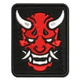 Oni Japanese Ogre Demon Applique Multi-Color Embroidered Iron-On Patch ...
