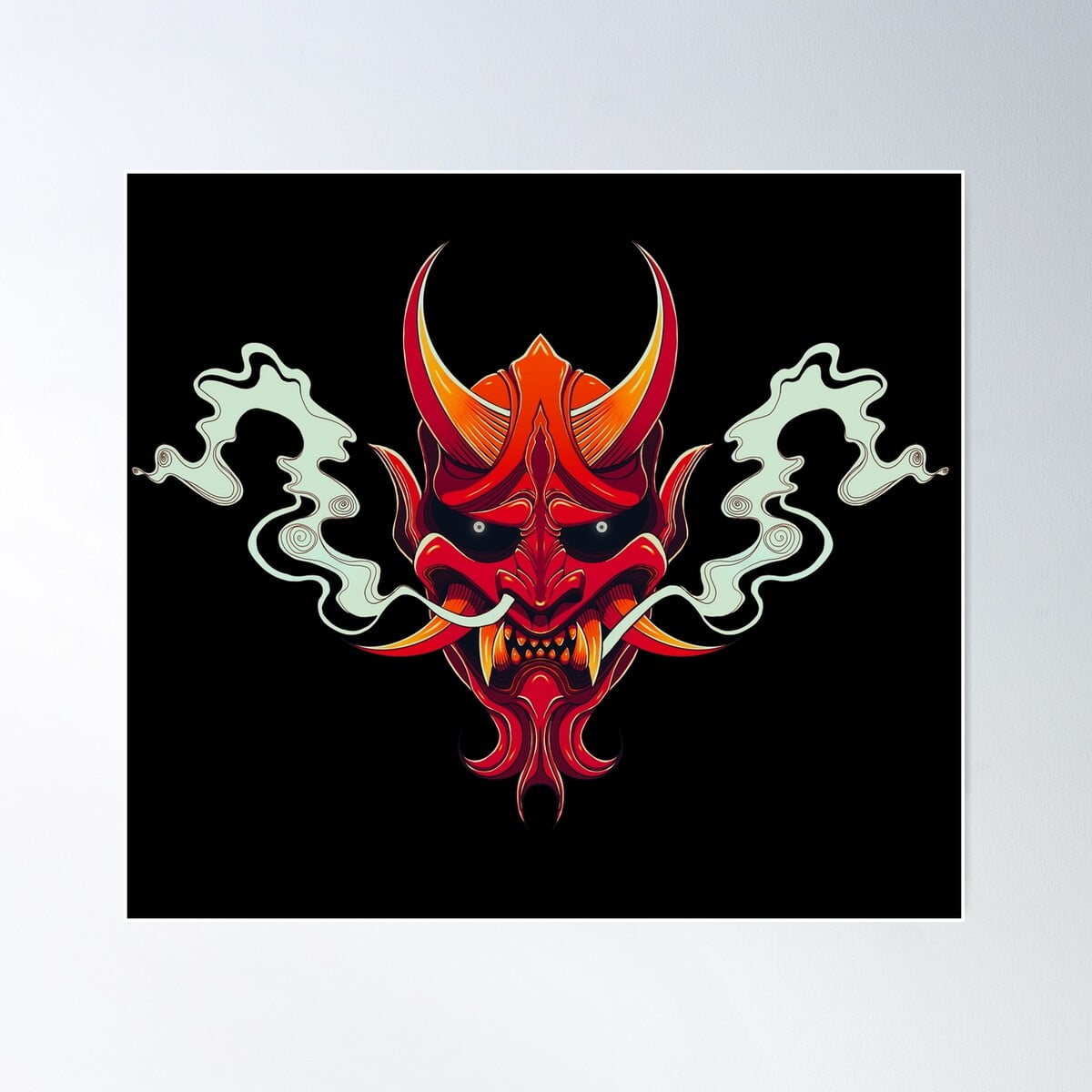 Oni Poster Wall Art, Modern Wall Decor For Living Room Bedroom, 24x36 ...