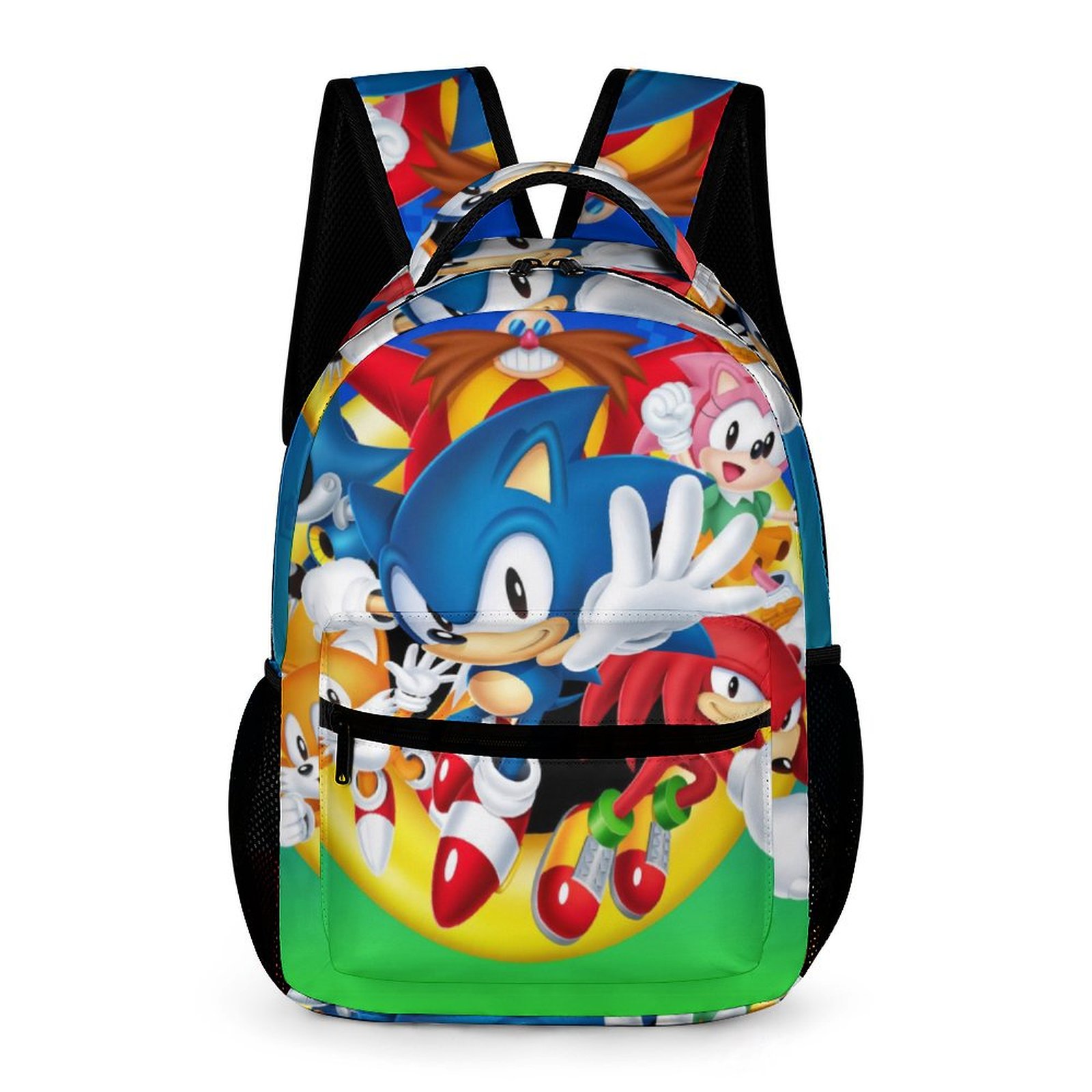 Onic The Hedgehog Tails And Knuckles Kids School Travel Backpack ，Boy's ...