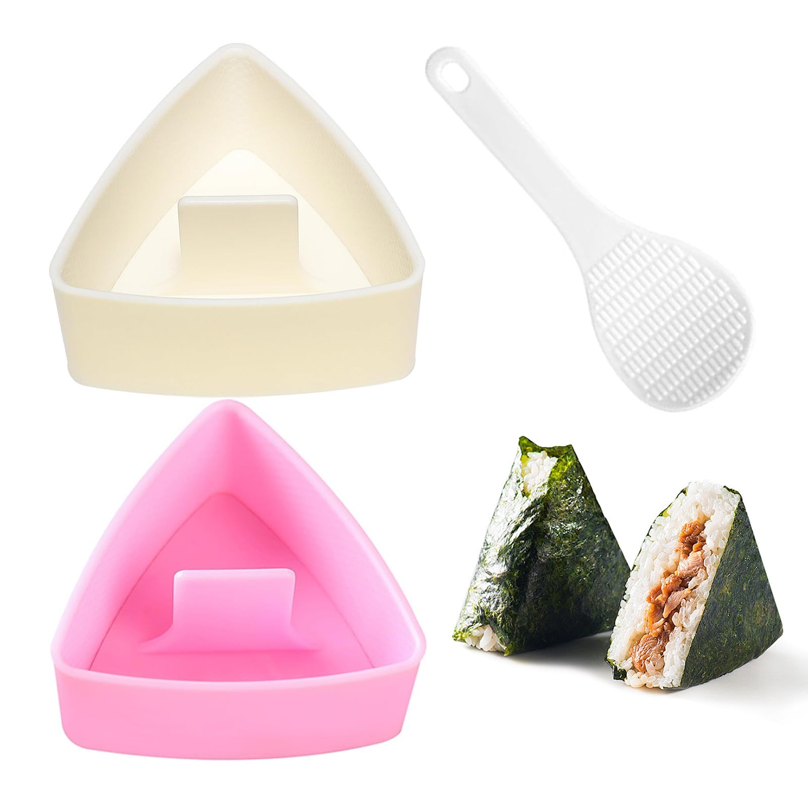 Onigiri Mold Triangle, 1 Pack Large Rice Ball Mold Sushi Makers ...