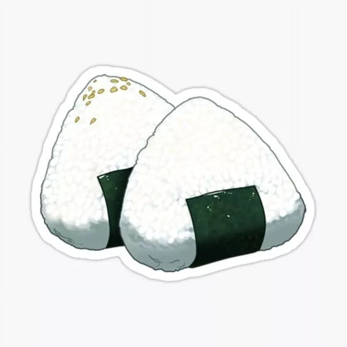 Onigiri Rice Balls Japanese Food Snack Sticker Decor High Quality ...