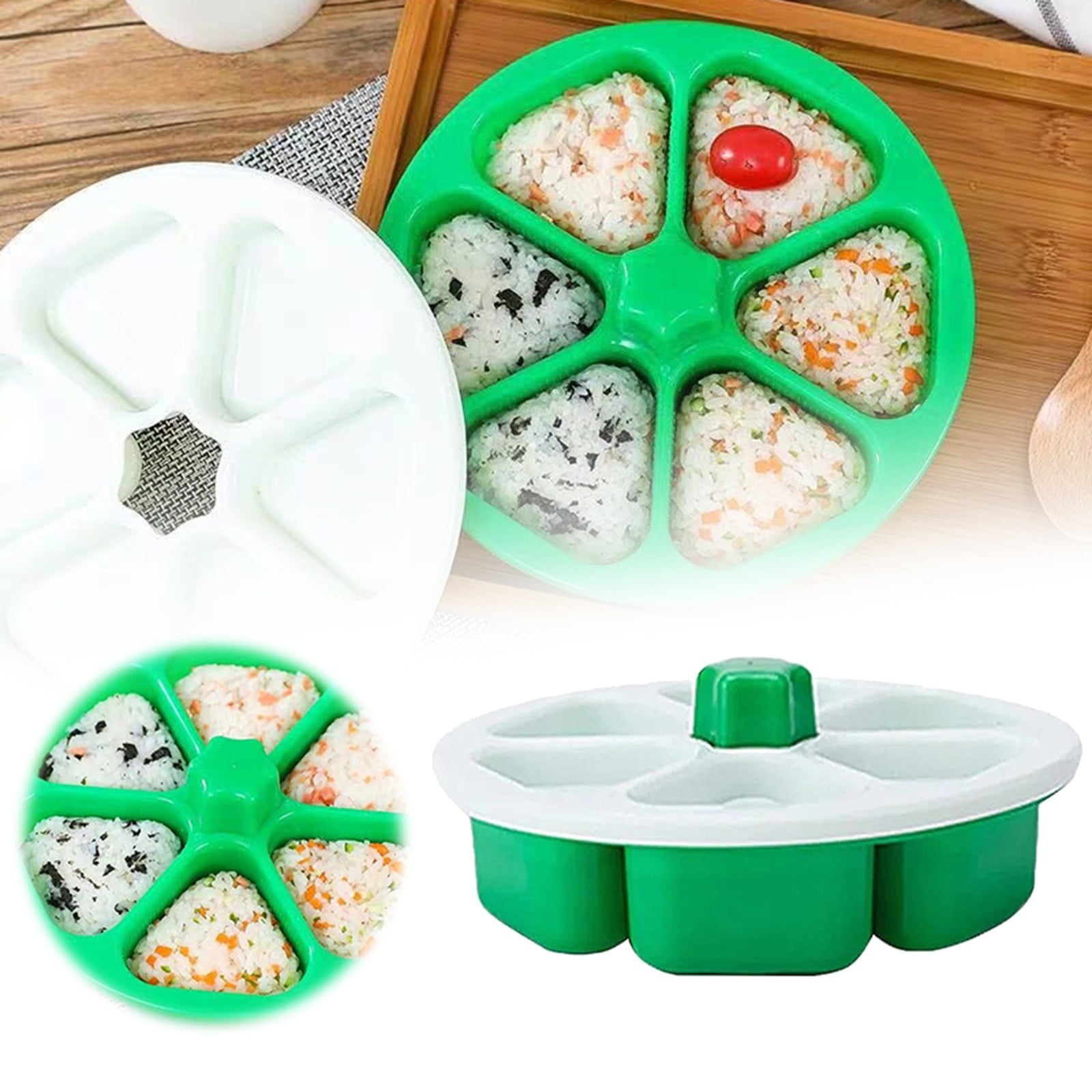 Onigiri Triangle Rice Bento Lunch Leakproof Food Storage Container ...