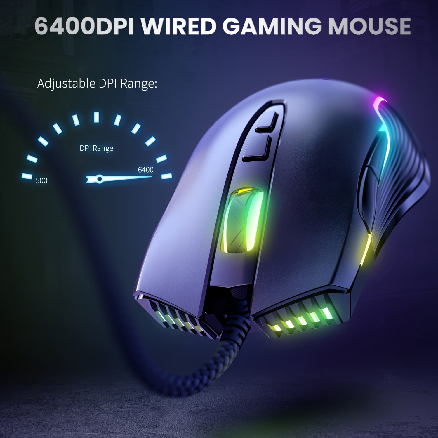 Onikuma cw905 wired mouse game lightweight USB computer laptop mute ...