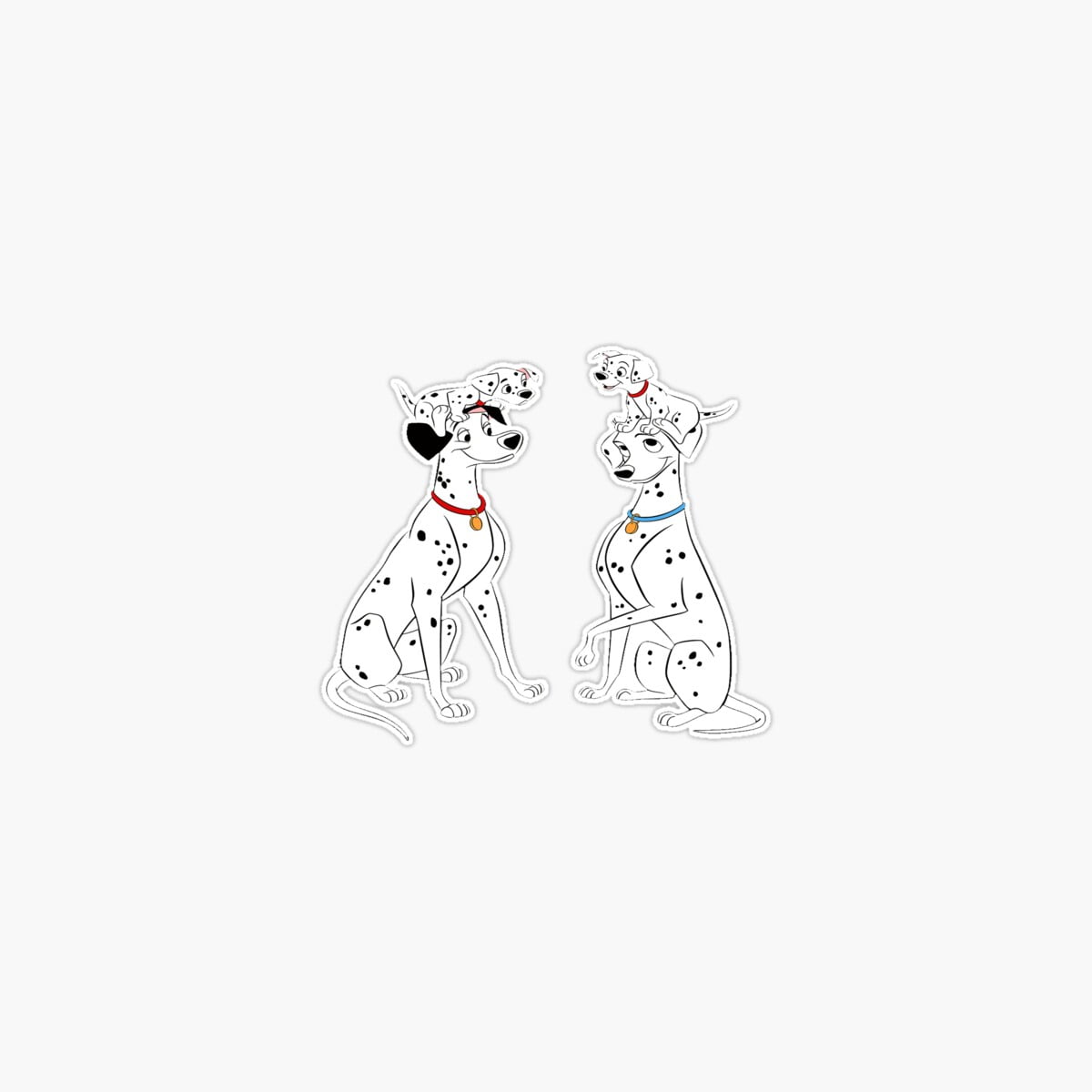 Onim 101 Dalmatian Street Sticker, Phone Decal Water Bottle Stickers ...