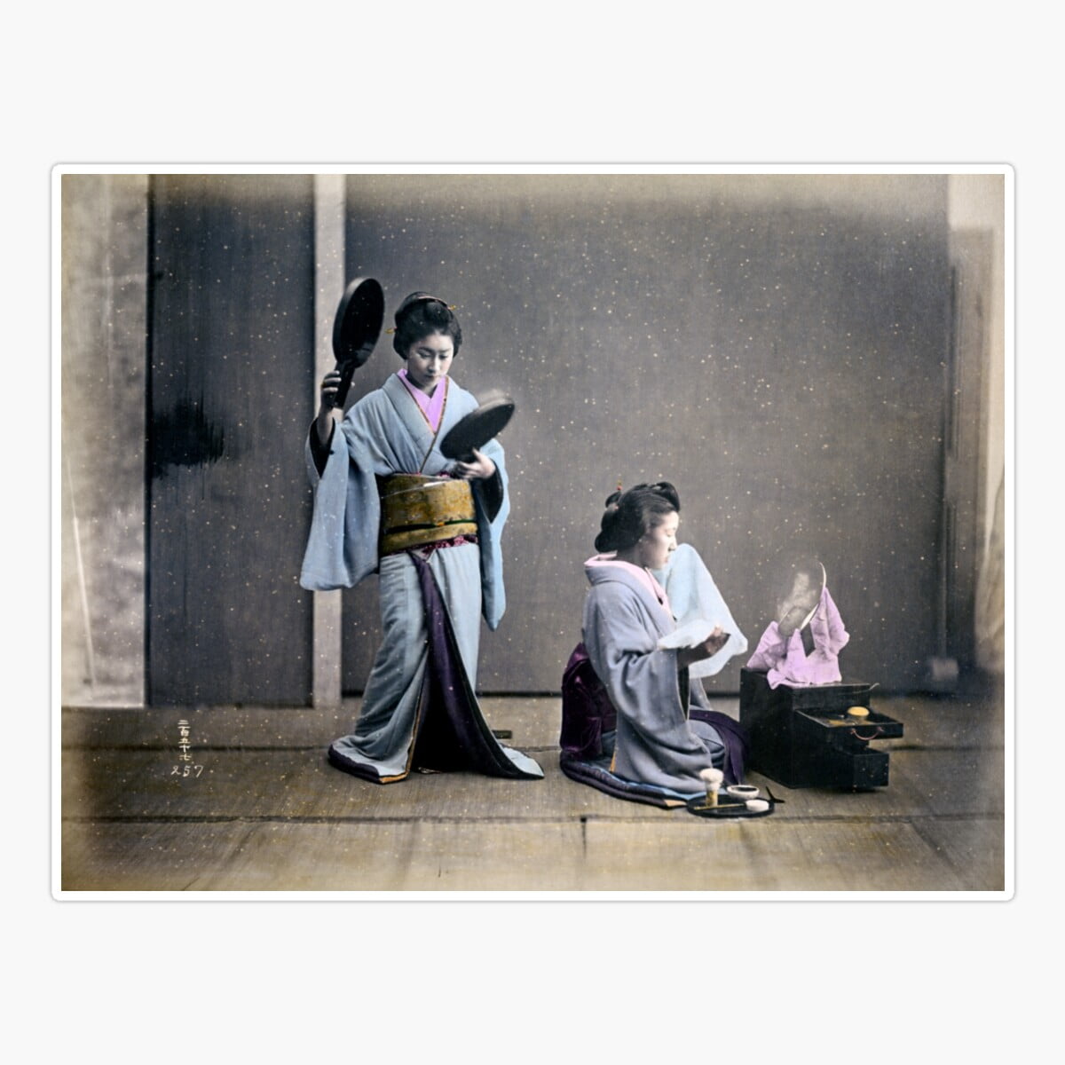 Onim 1870 Geisha Girls Dressing Room Sticker, Phone Decal Water Bottle ...