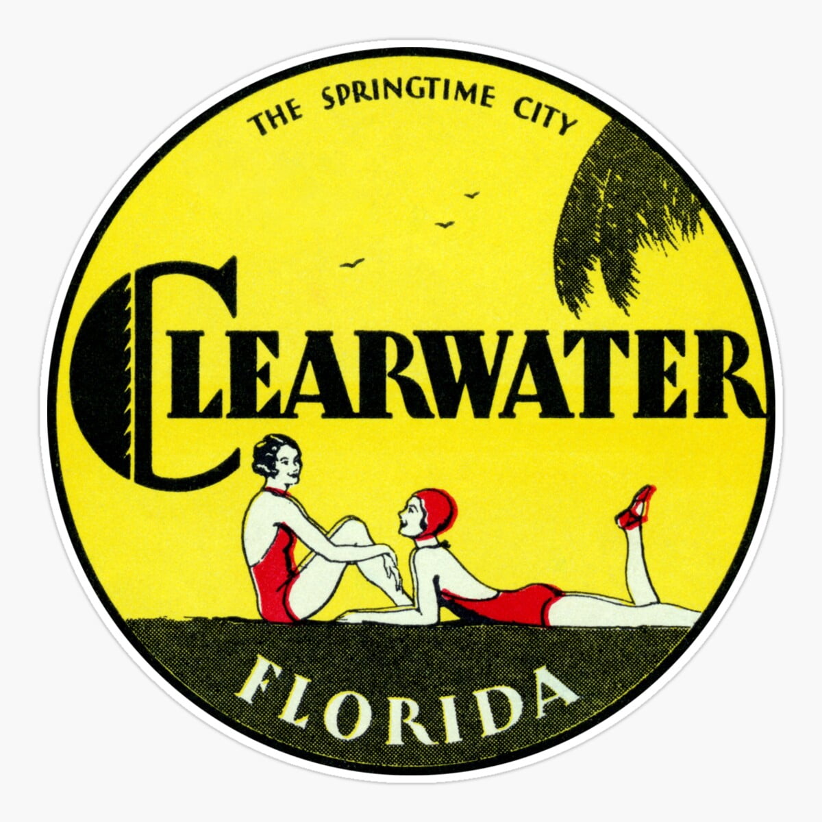 Onim 1925 Clearwater Florida Sticker, Phone Decal Water Bottle Stickers ...