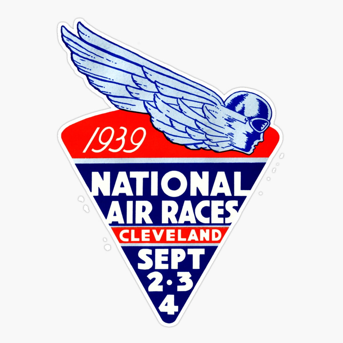 Onim 1939 Cleveland Air Races Sticker, Phone Decal Water Bottle ...