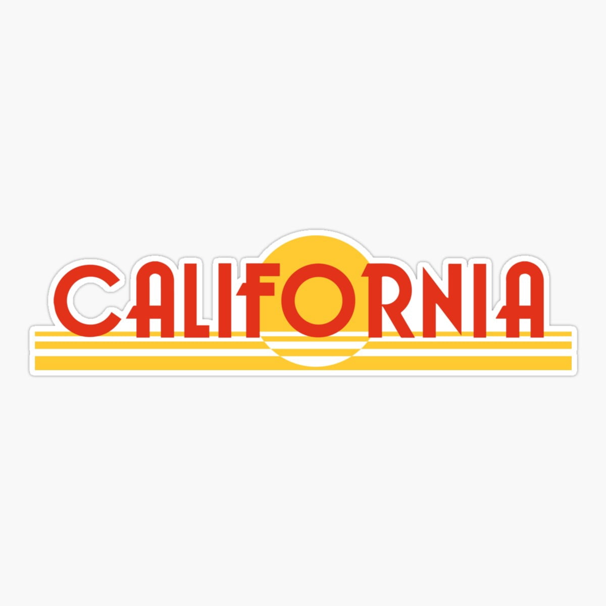Onim 1980'S California Old Sun License Plate Sticker, Phone Decal Water ...